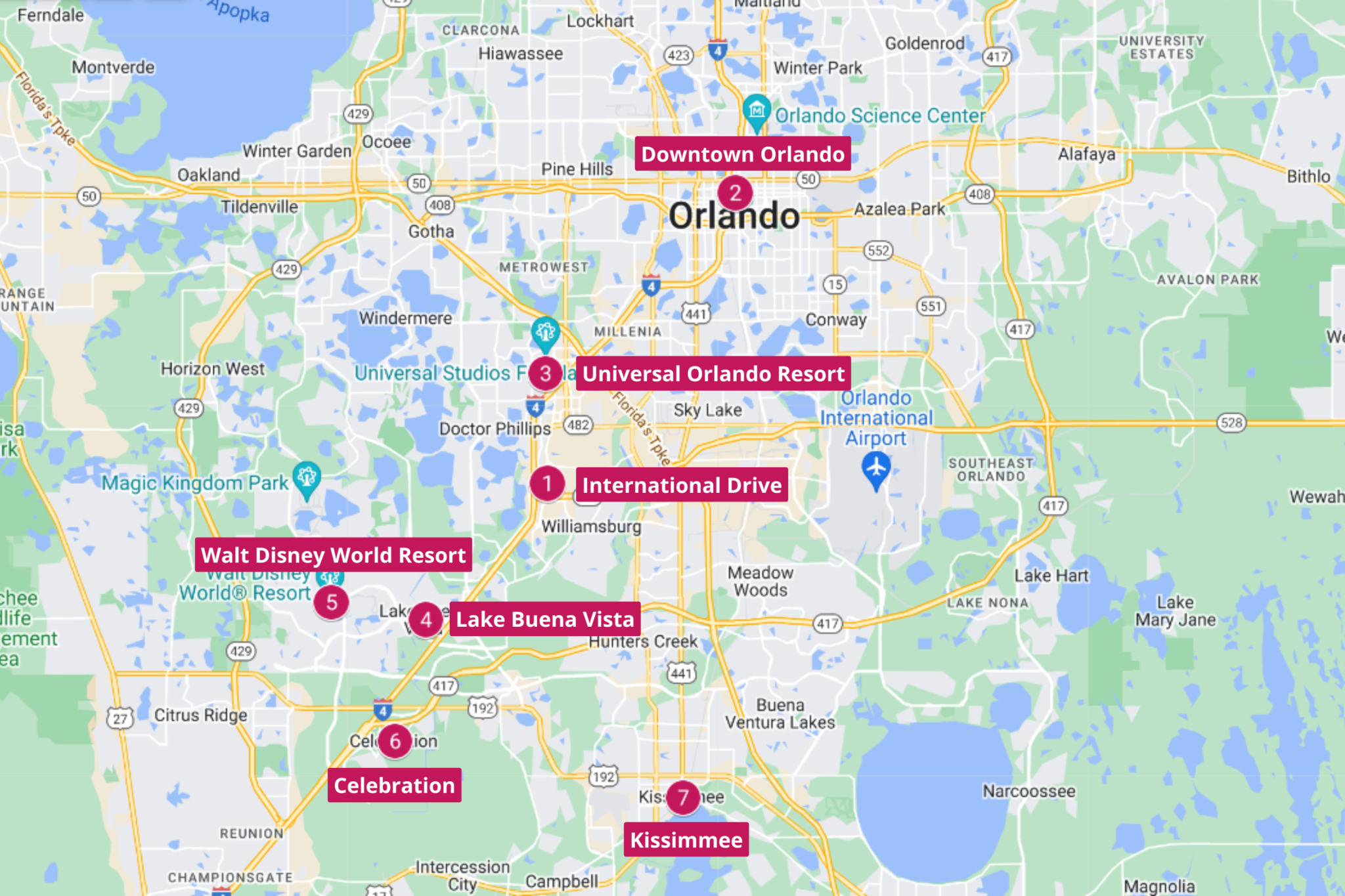 Quais as melhores regiões para se hospedar em Orlando? - Blog da VMZ ...